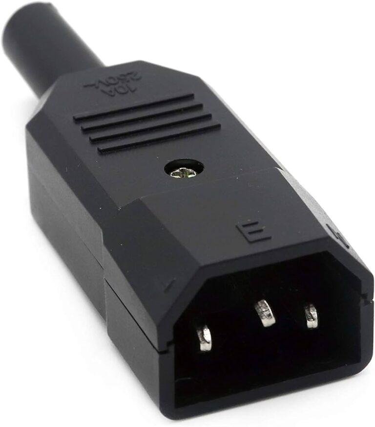 AC Plug Male Female pair 10A 250V rewireable 3 pin inlet module plug ...